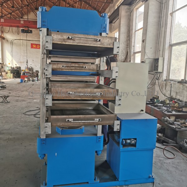 Quality 50 Ton Rubber Paver Tile Making Machine For Playground Floor for sale