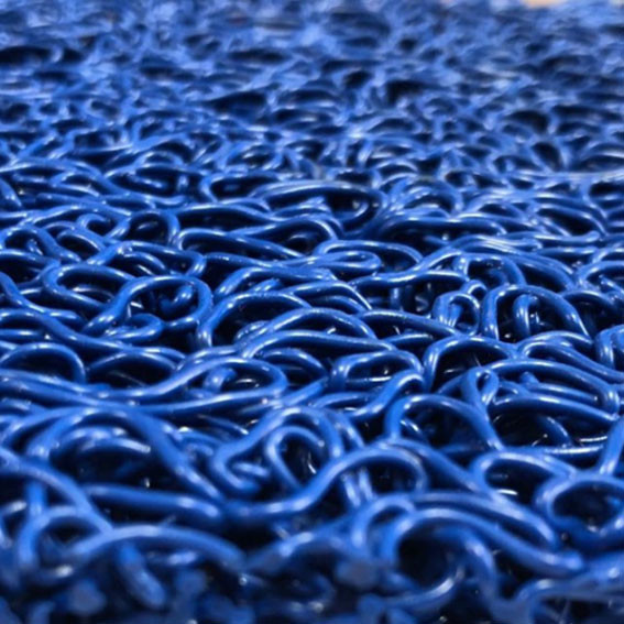 Quality PVC Loop Coil Runner Anti Slip Safety Mat Plastic Floor Matting 11MM To 15MM Thick for sale
