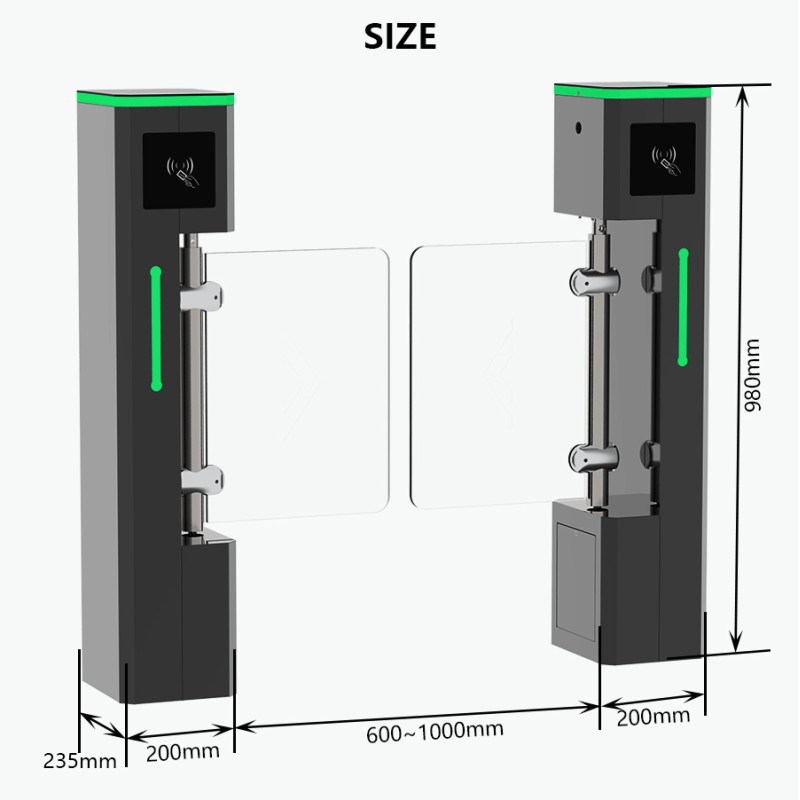 CW490 Access Control Gate in operational environment