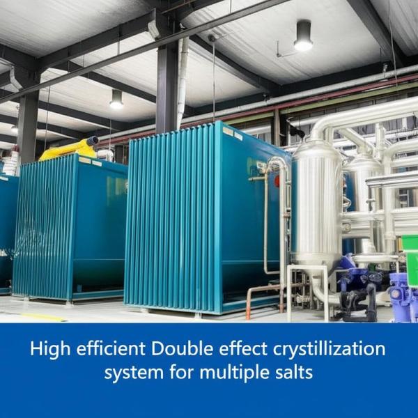 Quality High efficient Double effect crystallization system for multiple salts for sale