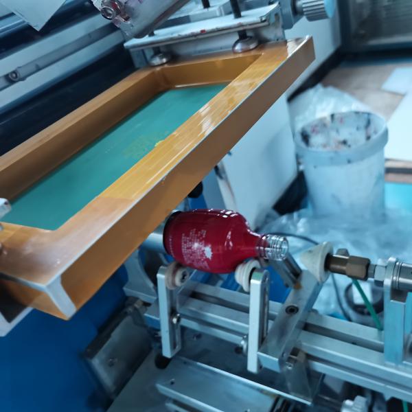 Quality Semi-Automatic Screen Printer for Bottles Cups Glass SF-400 for sale