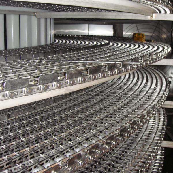 Quality Customized Cooling Spiral Belt Freezer , New Automatic Stainless Steel Vertical for sale