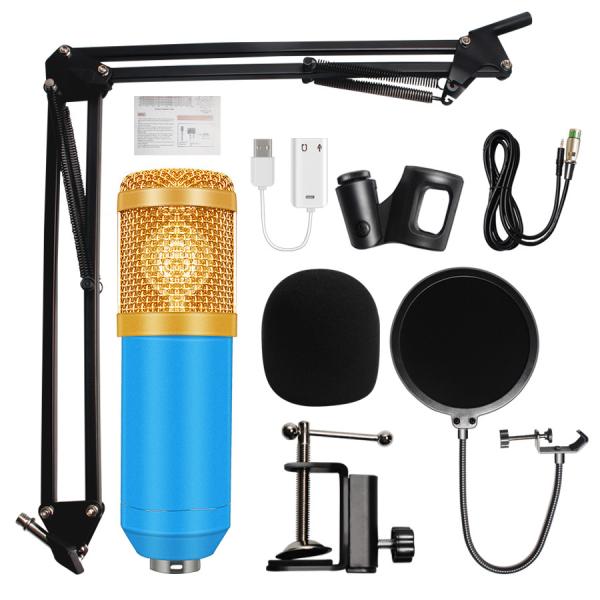 Quality Double Audio Port Metal USB D80 3mA Condenser Mics for sale