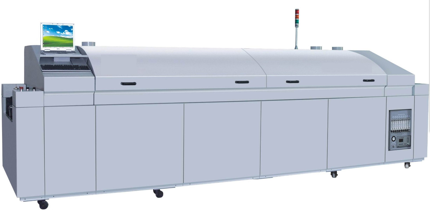 Quality 60Mhz Infrared Reflow Oven , 10 Zones Conveyor Reflow Oven for sale