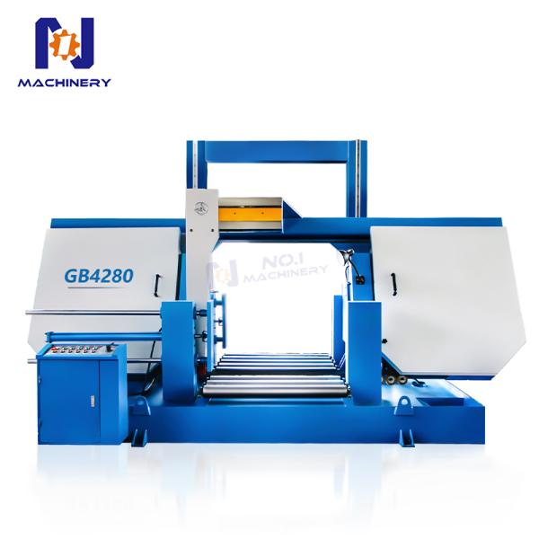 Quality GB4280 Large Size Bandsaw 800mm Double Column Horizontal Metal Cutting Band Saw for sale