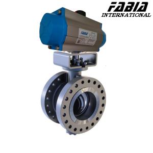 Quality 6 Inch 10 Inch Flanged Pneumatic Butterfly Valve Stainless Steel for sale