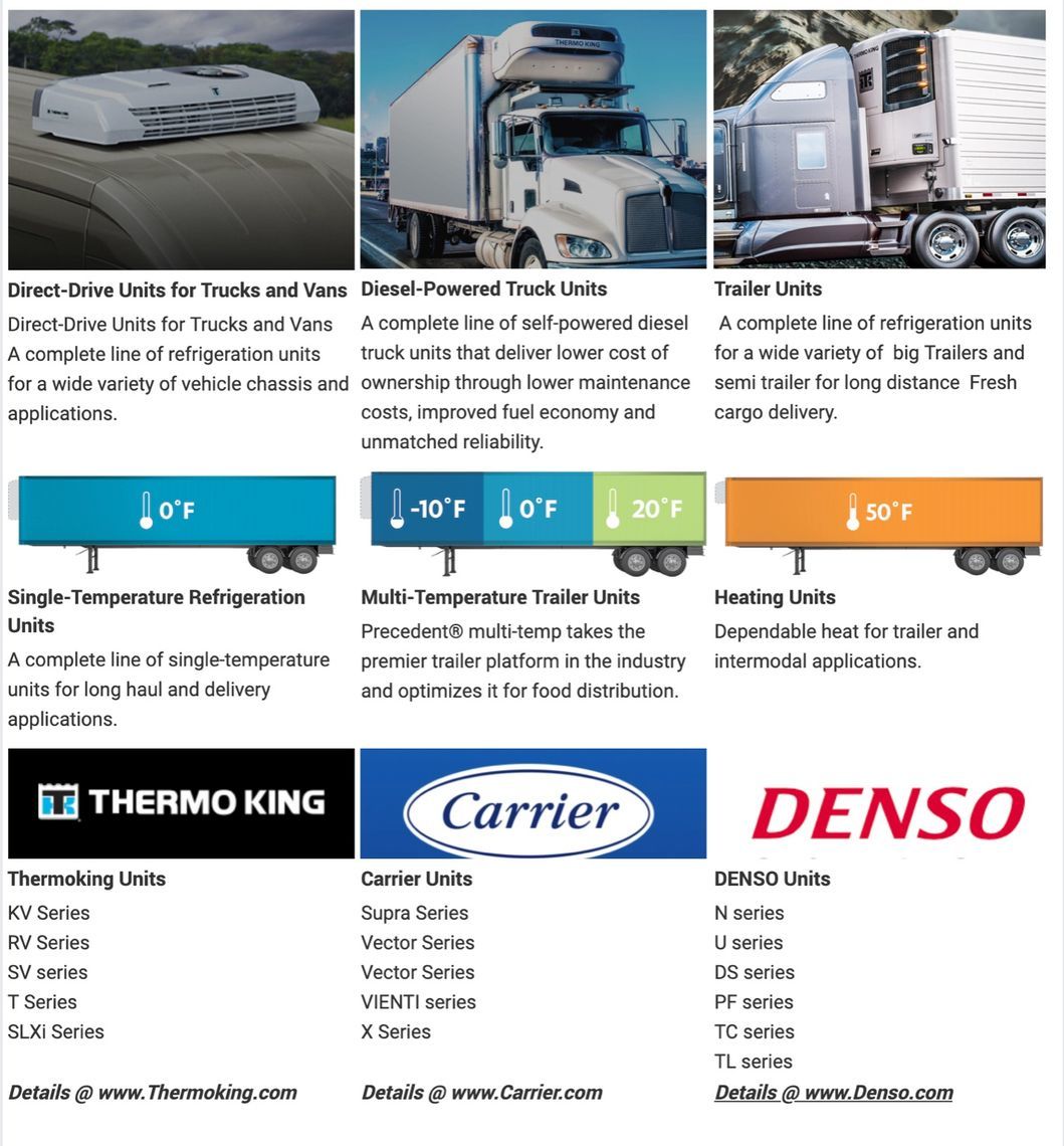 30FT Single Axle Chill and Frozen Truck Trailer with Thermoking Refrigeration Units for Fresh and Refrigerated Foods