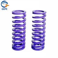 Quality GEPE 55CrSi Purple Coil Compression Springs , High Strength Flat Rectangular for sale