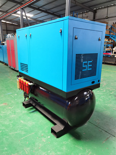 Quality Fiber Laser Twin Screw Compressor Oil Lubricated Permanent Magnet Motor Variable Frequency for sale