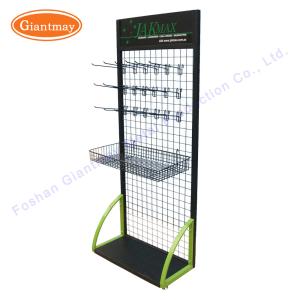 Quality Retail Shop Retail Shop Grid Mesh Display with Basket Metal Wire Rack for sale