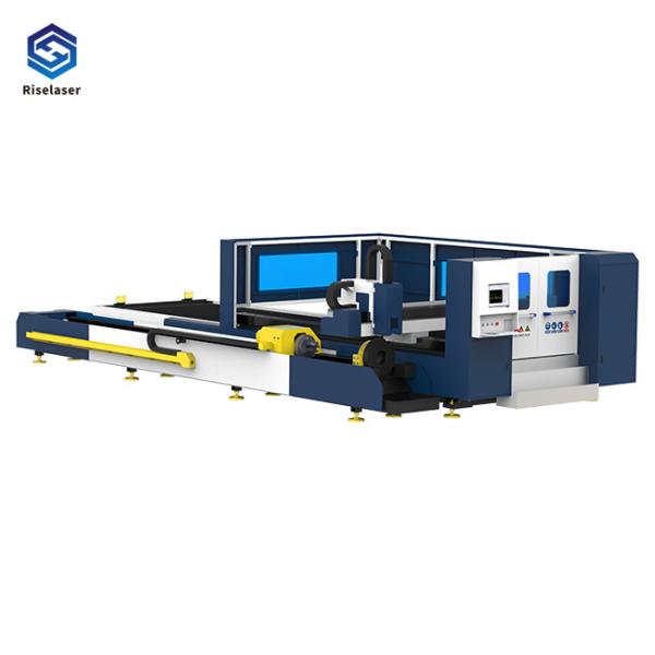 Quality 1500W Metal Tube / Plate Fiber High Speed Laser Cutting Machine for sale