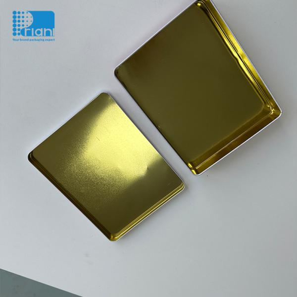Quality Embossed Gift Tin Cans Empty Biscuit Tin Packaging With CMYK / Pantone Printing for sale