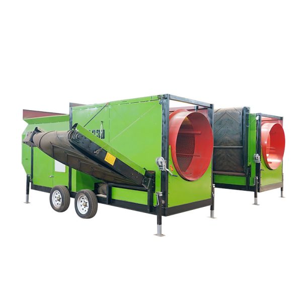 Quality 60m3/h Capacity Gold Roller Vibrating Screen Compost Drum Sieve Machine for Compost for sale