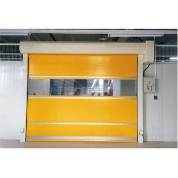 Quality Industrial Rapid High Speed Door Stainless Frame Pvc Fabic Interior Installed for sale