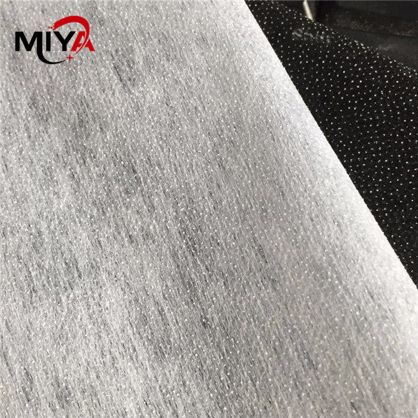 Quality Dress Charcoal Non Woven Fusible Interlining 50gsm for sale