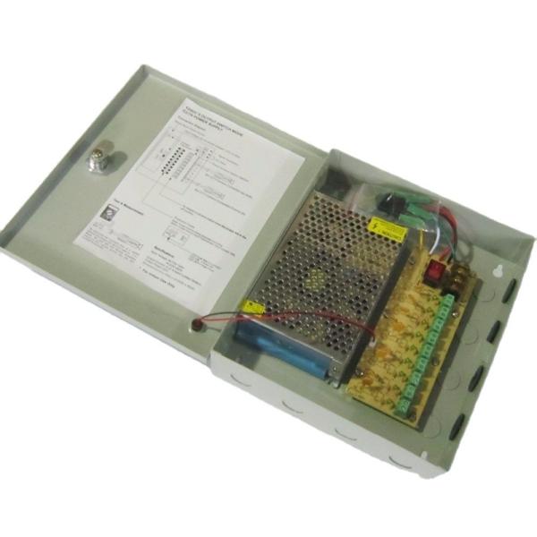 Quality CCTV Power Supply Box 9CH 12V 5A DC Output 60W Efficiency 90% Output Frequency 50/60Hz for sale