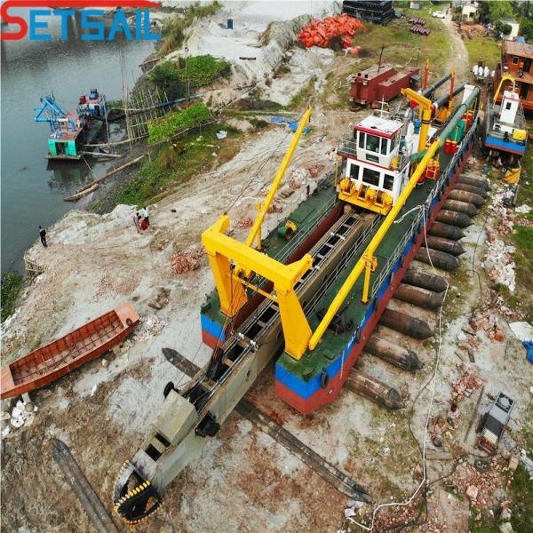 Quality 12 Inch Cutter Suction Mud Dredger with 108kw Diesel Power and Heavy Duty Cutter for sale