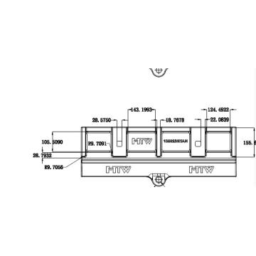 Quality 1399230HAN Center Cast Half Arrow 2 Holes 60x263x816mm for sale