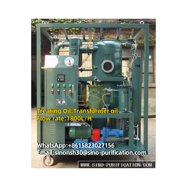 Quality 1800 Liter/Hour Double-Stage Vacuum Transformer Electric Oil Filtration Recycling Equipment For Power Transformer Oils for all insulation oils Filter Machine The Thermal Power Station Power Plant for sale