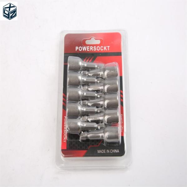 Quality 1/2in Drive CRV Material 6.35 Hexagon Magnetic Nut Driver Set for Hand Electric for sale