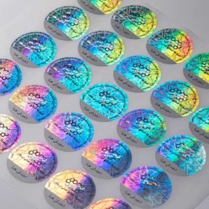 Quality Personalized Security Stickers with Custom Shape Glossy Finish Digital Printing for sale