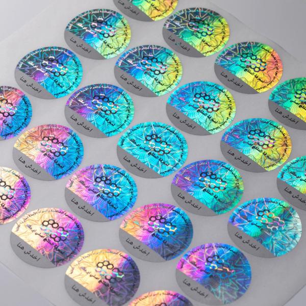 Quality Personalized Security Stickers with Custom Shape Glossy Finish Digital Printing for sale