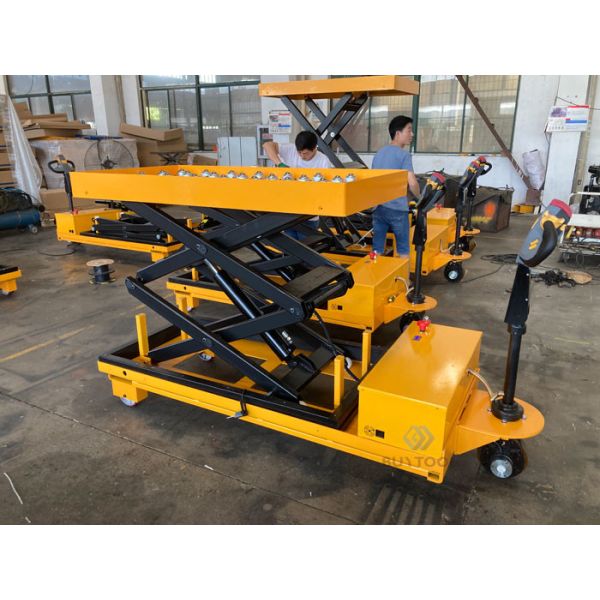 500 Lbs Mobile Lift Tables 4x8 Self Propelled Lift Table Jack Stand ...