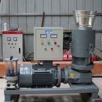 Quality 300kg/H Flat Die Wood Pellet Mill For 22kw Wood Pellet Making Machine for sale