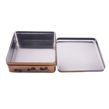 Quality Square Assorted Decorative Chocolate Tin Box With Lid Recyclable for sale