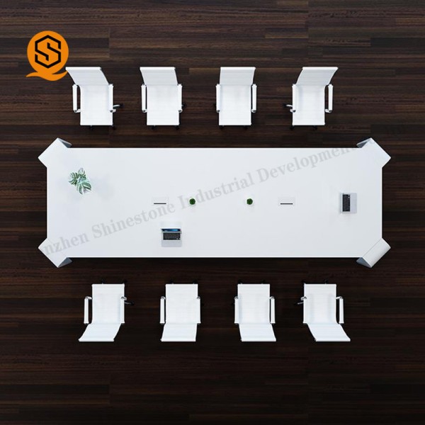 Quality Artificial Stone Solid Surface Conference Table With Seamless Joint for sale