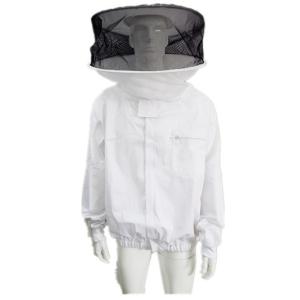 Quality Round Veil White Bee Jacket Free Size Beekeeping Protective Clothing with Round for sale