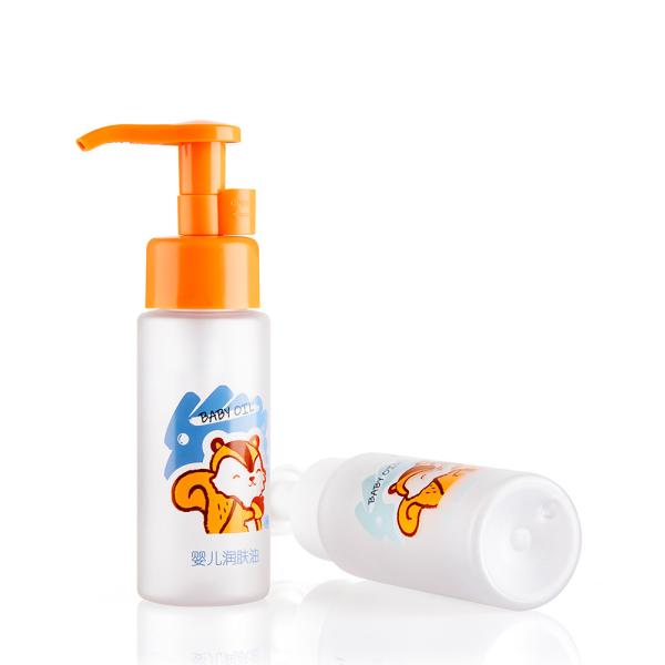 Quality Logo Printing White 50ML PET Plastic Pump Bottles Lightweight for sale