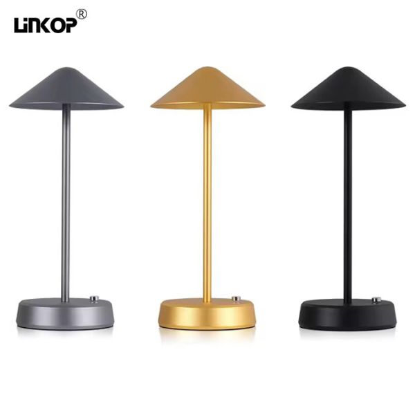 Quality Three Tone Light LED Desktop Lamp With Usb Rechargeable Lithium Ion Battery for sale