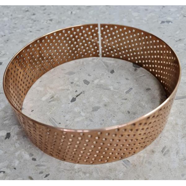 Quality High Load WB902 Wrapped Bronze Bushing CuSn8 Material With Lip for sale