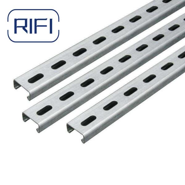 Quality Silver Strut Channel And Fittings with Thickness 0.8mm-3mm for support for sale