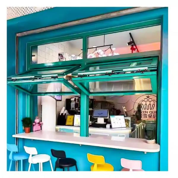 Quality Thermal Insulation Soundproof Aluminum Folding Window with 1.4mm Frame Thickness for sale