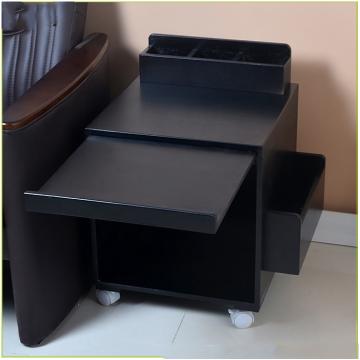 Quality Multifunction Black Movable Wheels E1 MDF Solid Wood Coffee Tables for sale