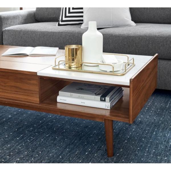Quality modern rectangle coffee table set for living room for sale