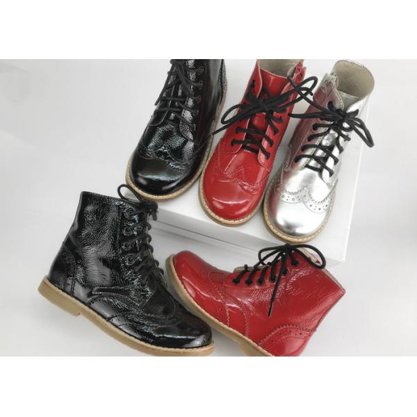 Quality Real Leather Round Toe EU30 Stylish Kids Shoes for sale