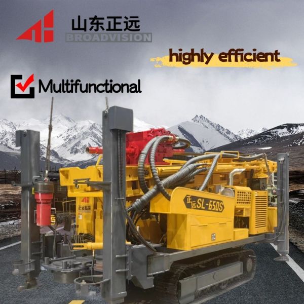 Quality 650-meter fully hydraulic multi-functional crawler water well drilling rig for sale