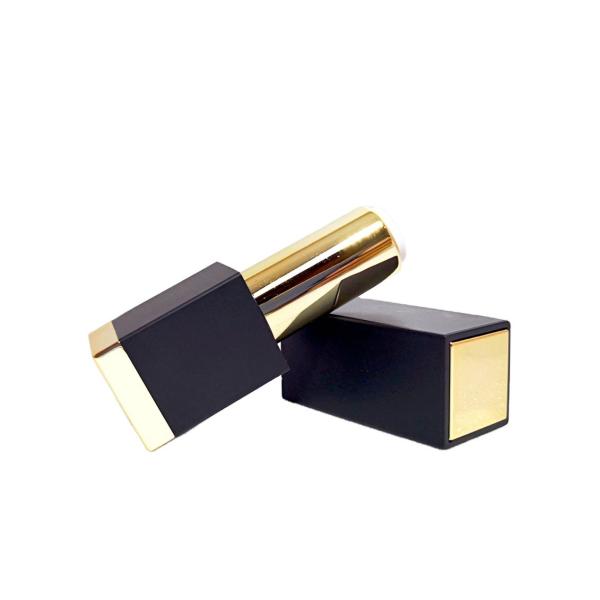 Quality Matte Black Private Label Square Empty Lipstick Tube OEM ODM for sale