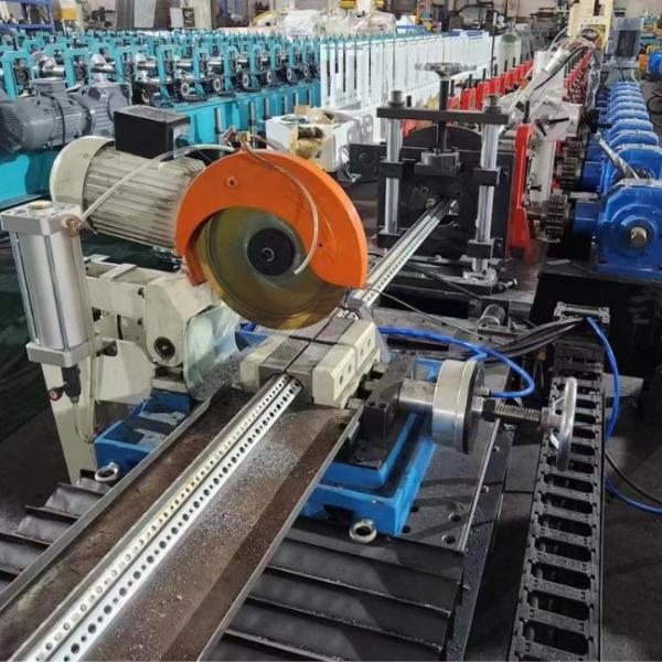 Quality Galvanized Steel Electric Cabinet Column Shelf Roll Forming Machine For Uprights for sale