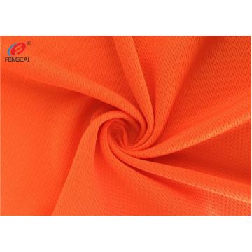 Quality Orange Reflective Fluorescent Material Fabric Multifunctional Bird Eyes Mesh for sale