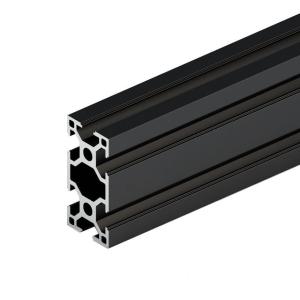 Quality Customized Size Black Anodized T Slot Aluminium Profiles with and 6063-T5 for sale