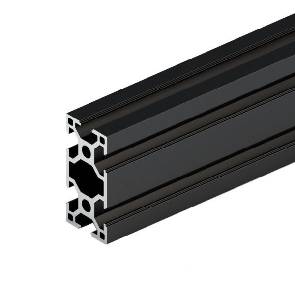 Quality Customized Size Black Anodized T Slot Aluminium Profiles with and 6063-T5 Profile for sale