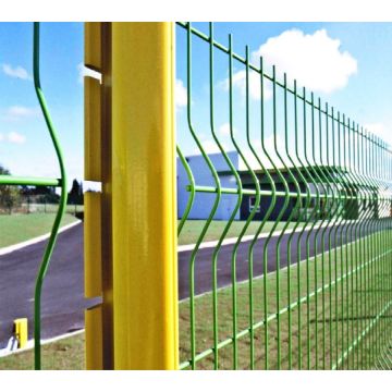 Quality Curvy 3D Triangle Galvanized Welded Wire Mesh Fence PVC Coated for sale