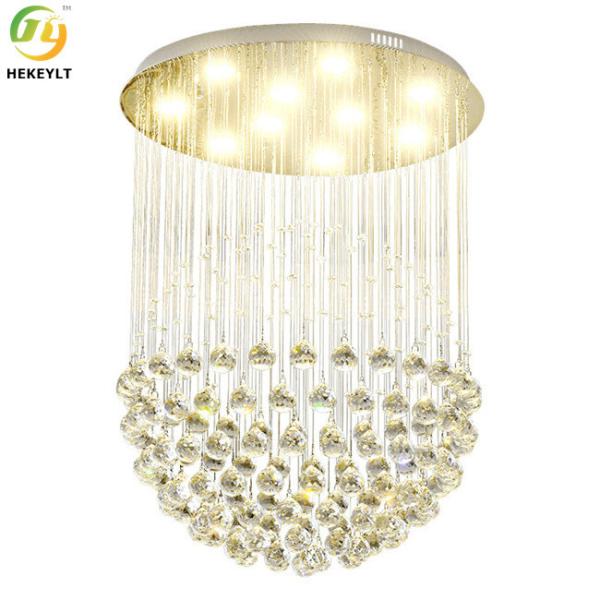 Quality GU10 K9 Luxury Crystal Led Pendant Light Modern Classic Style for sale