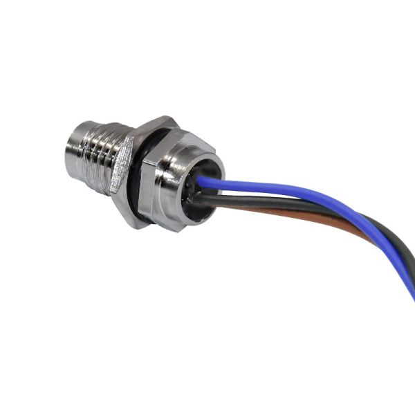 Quality IP67 5A M8 Waterproof Connector 2 - 19 Pins 24-20AWG Phosphor Bronze Connector for sale