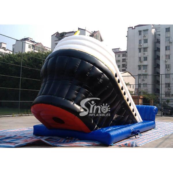 Quality Outdoor adventure huge titanic inflatable slide for kids playground for sale