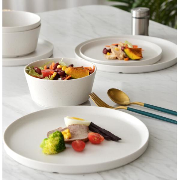 Quality White 12 Pc Melamine Dinnerware Set For Outdoor Indoor Use for sale